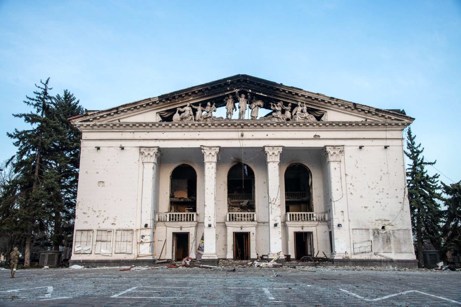 Deadly Mariupol theatre strike ‘a clear war crime’