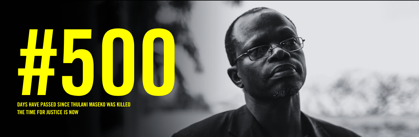 500 Days of Impunity: Demand Justice for Thulani Maseko - Amnesty ...